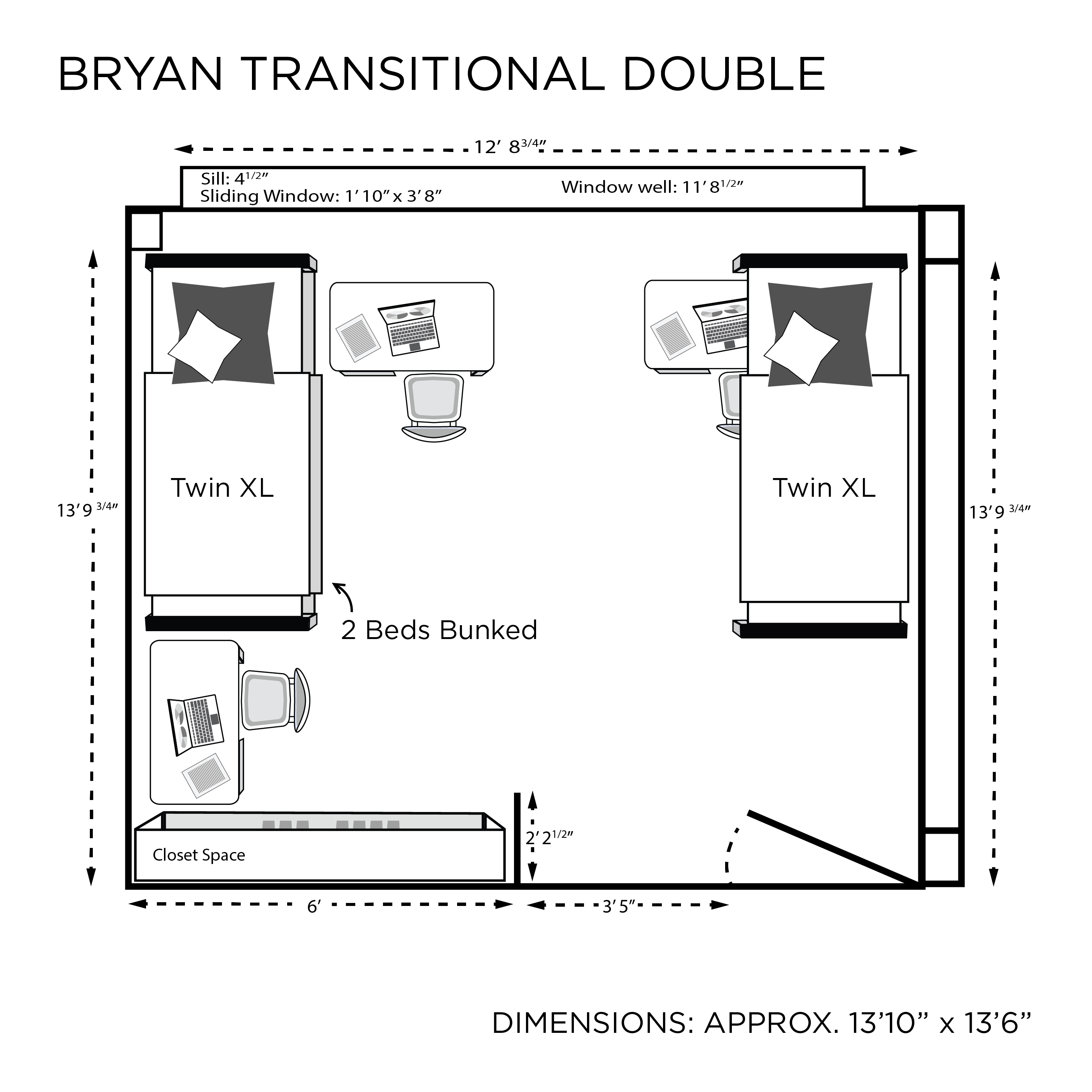Brody Transitional Room Floorplan | Live On - Michigan State University
