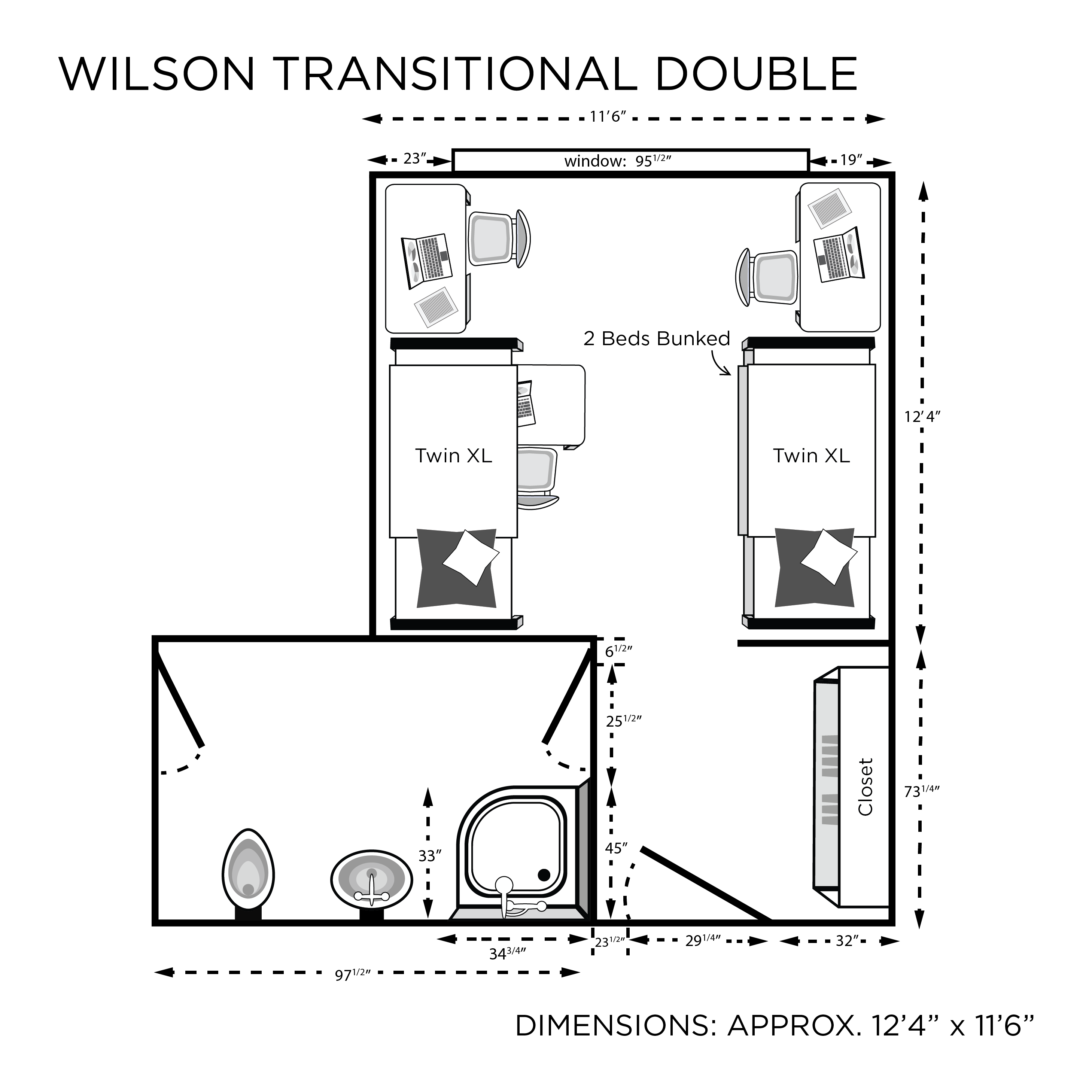 Wilson Transitional Room Floorplan | Live On - Michigan State University