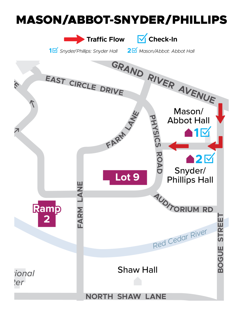 Parking and Directions | Live On - Michigan State University